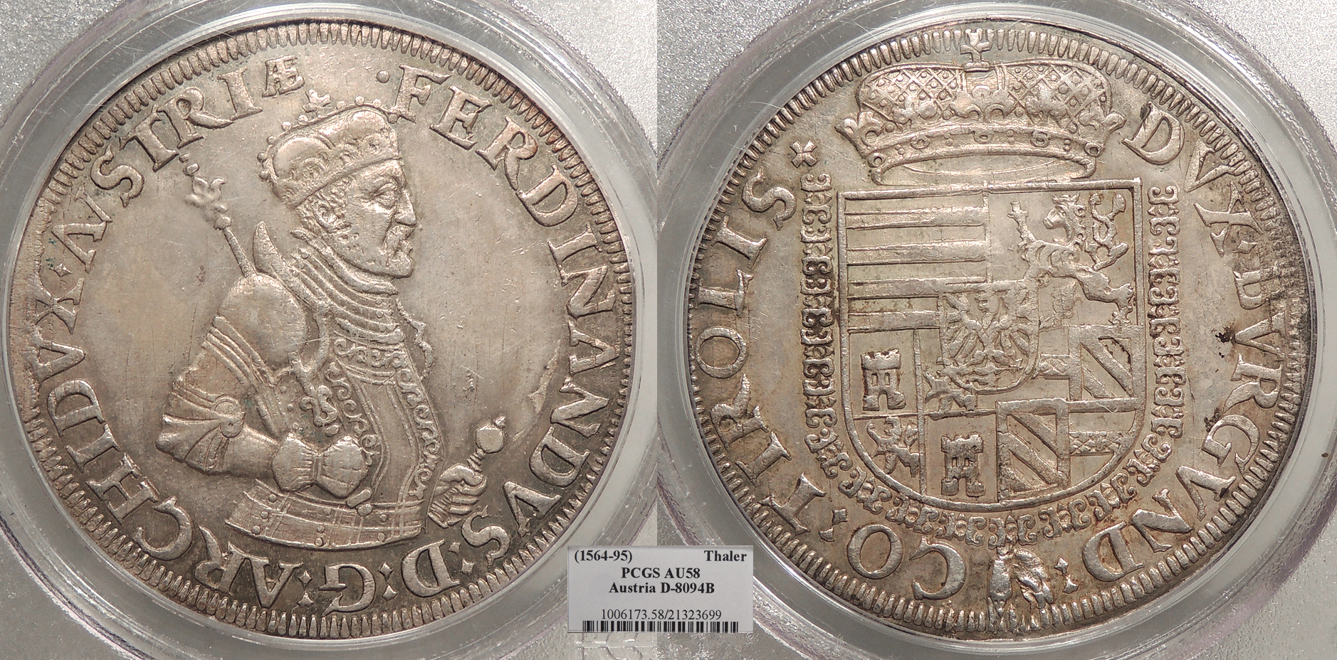 Beautiful 400 yr old silver coin. Amazing condition AUSTRIA Tyrol Holy ...